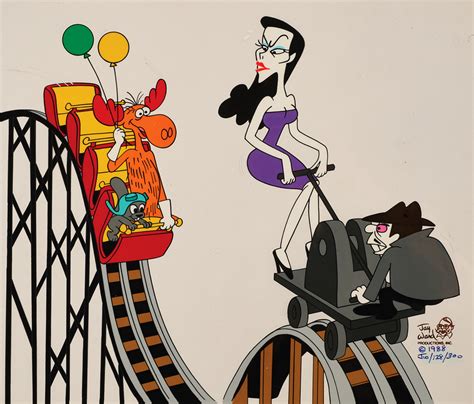 Rocky Bullwinkle Boris And Natasha Limited Edition Cel From