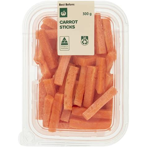 Woolworths Carrot Sticks 300g Woolworths