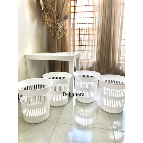 Jual Ready Stock Tempat Sampah Putih Tempat Sampah Estetik Shopee