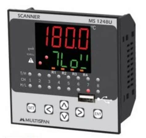 Digital Data Logger Temperature MS CHANNEL SCANNER WITH RS MODBUS CONNECTIVITY For