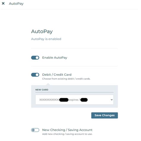 Updating Your AutoPay Payment Method Firefly Fiber Broadband