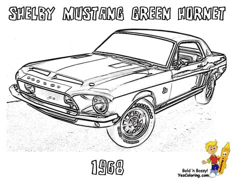 1967 Ford Mustang Coloring Pages