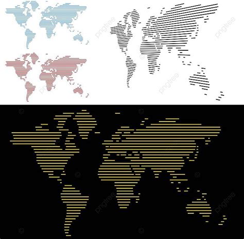 世界地圖線屏幕屏幕透視大洲 向量 屏幕 看法 大陸向量圖案素材免費下載，png，eps和ai素材下載 Pngtree