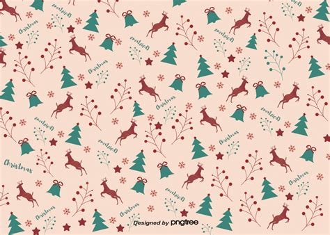 Fresh Christmas Elements Tile Background Wallpaper Christmas