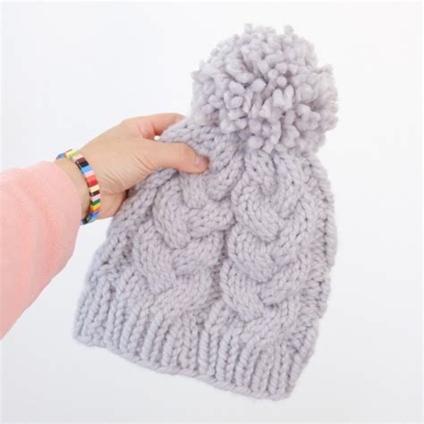 Free Knit Cable Hat Easy Pattern Tutorial — Ashley Lillis