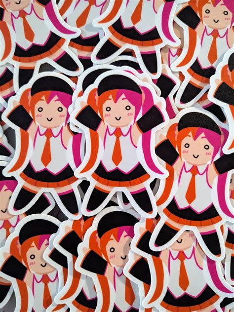 Dunkin Miku Vinyl Sticker Etsy