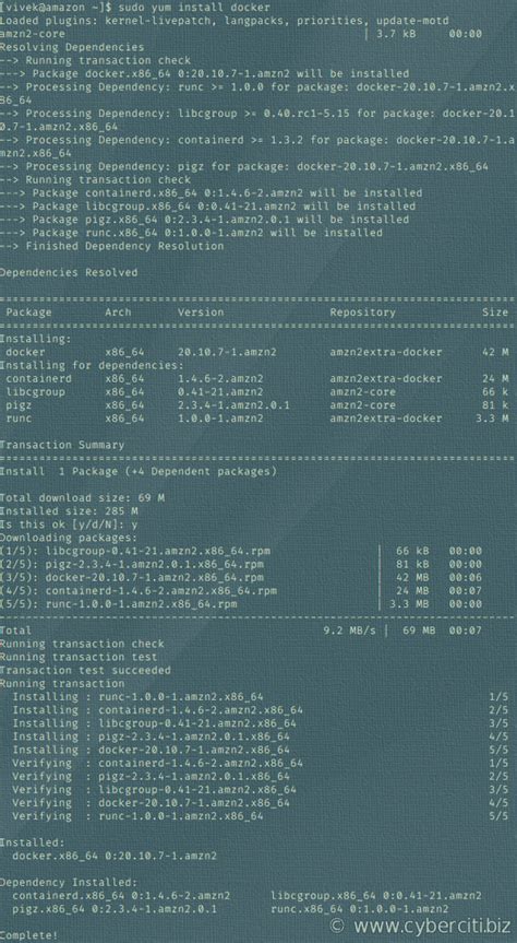 Cómo Instalar Docker En Amazon Linux 2 Muylinux