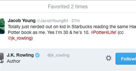 Jk Rowling Favorites My Tweet Imgur