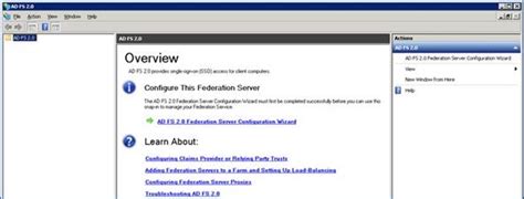 Installing And Configuring Adfs 20 Sharepoint Pals