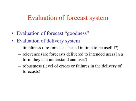 Ppt Introduction To Forecast Verification Powerpoint Presentation