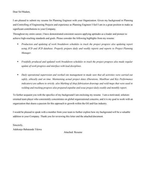 Cover Letter Structural Pdf