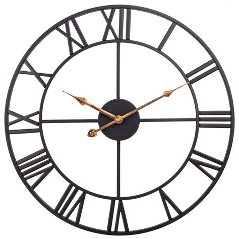 Thicker Updated Large Wall Clock 30 Inch Industrial Decorative Roman