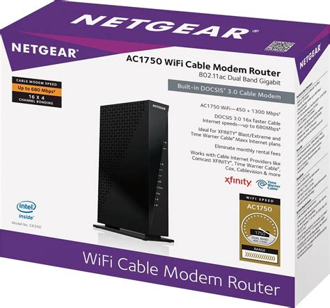 Customer Reviews Netgear Dual Band Ac1750 Router With 16 X 4 Docsis 3