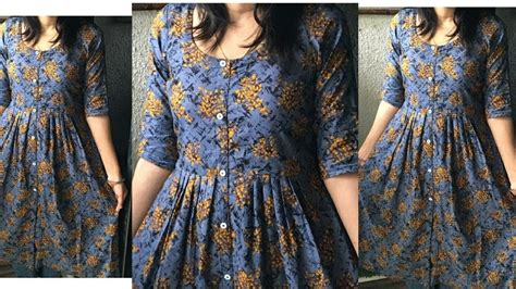 Diy Front Open Kurti Cutting And Stitching Front Button Placket Kurti