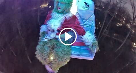 Santa Grinch And More Ride Eagle Zip Adventure At Wild Winter Lights