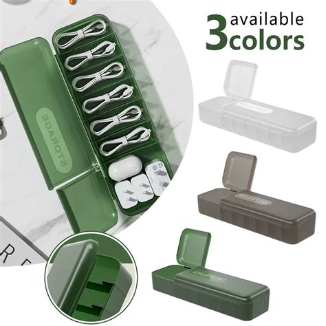 Коробка для хранения кабеля органайзер коробка для хранения зарядного устройства и шнура с 7