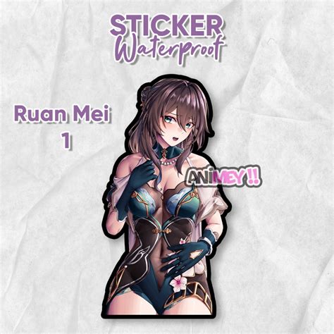 Jual Stiker Ruan Mei Honkai Star Rail Sticker Anime Waterproof