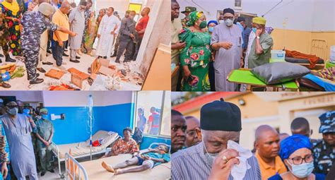 Photos Akeredolu Visits Scene Of Owo Church Attack Survivors In