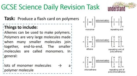 Gcse Science Daily Revision Task 64 Polymers In 2024 Gcse Science