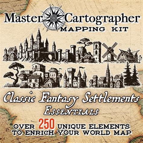Master Cartographer Mapping Kit Classic Fantasy Settlements Essentials Roll20 Marketplace