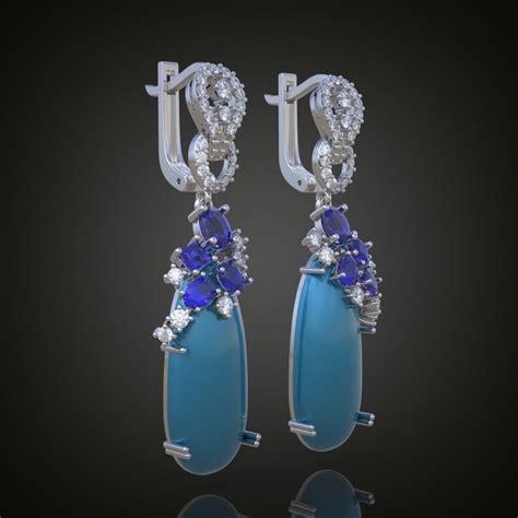 Earring 3d Model 3d Printable Model 0030 16ol 3d Model 3d Printable Cgtrader