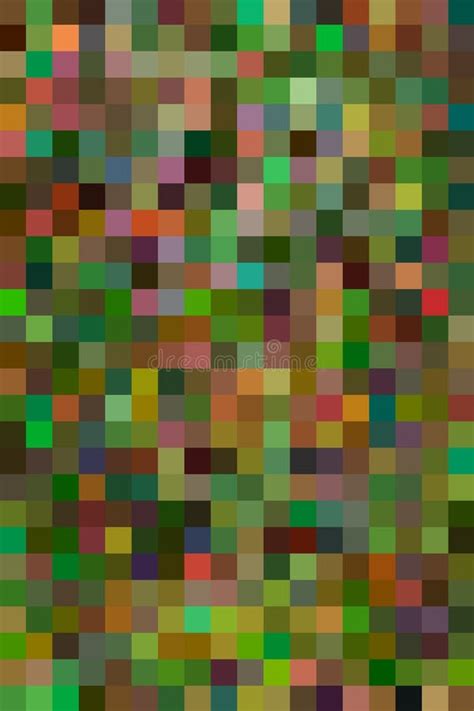 Artistic Background Of Small Squares In Bright Colors Stock