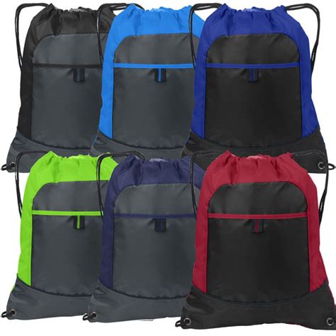 Cinch Drawstring Backpacks Store Discount Embroidery Blanks