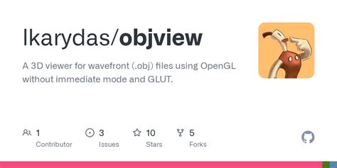 Github Lkarydasobjview A 3d Viewer For Wavefront Obj Files Using Opengl Without Immediate