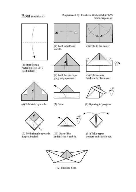 Origami Boat Instructions Make A Paper Boat Origami Boat