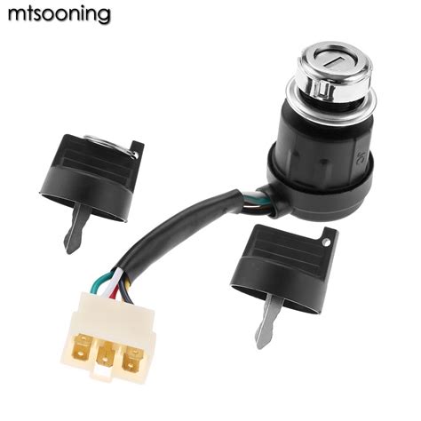 Mtsooning 5 Wires Ignition Key Switch 3 Positions Grandado