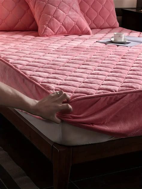 Soft Breathable Quilted Fitted Sheet Set Temu New Zealand