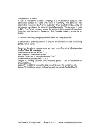 Sap New Gl Configuration How Can You Do In Ecc PDF