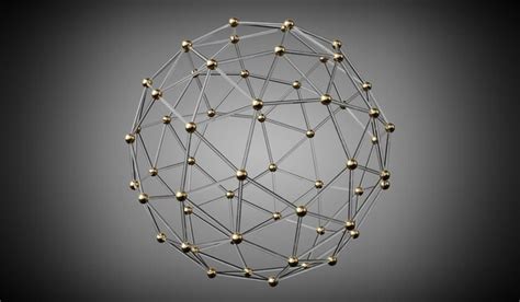 Premium Photo Geometrical Wireframe Sphere 3d Illustration