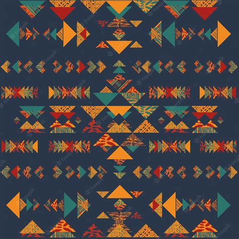 Premium Vector Abstract Boho Tribal Pattern Wallpaper
