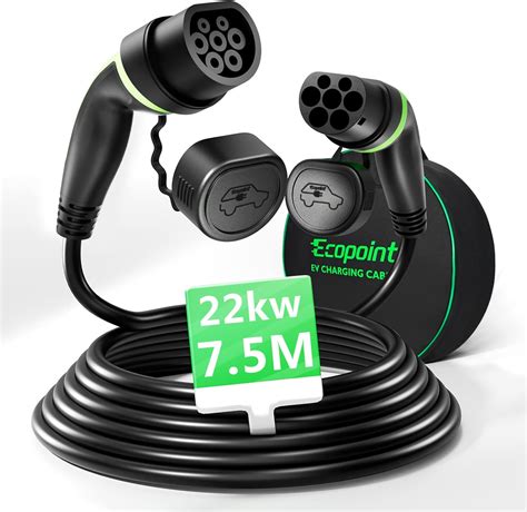 ECOPOINT Type 2 Charging Cable 22 KW 7 5 M 32 A Charging Cable
