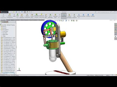 Gamma Stirling Engine Solidworks