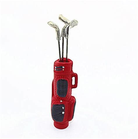 Miniature Golf Bag Set Miniature Golf Club Set Dollhouse Etsy