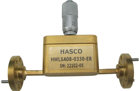 Wr 08 F Band Level Set Attenuator Variable Attenuation 0 To 30 Db Hwlsa08 0330 Er