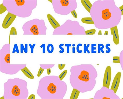 Make Your Own Sticker Bundle Personalized Sticker Pack Choose Your