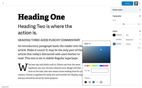 Iterating On The Color Picker · Issue 19785 · Wordpressgutenberg · Github