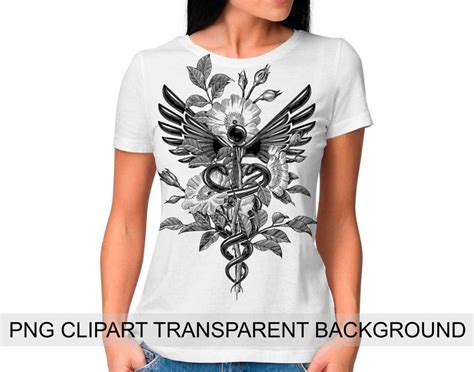 Caduceus Png Clipart Nurse T Shirt Design Doctor Graduation Etsy
