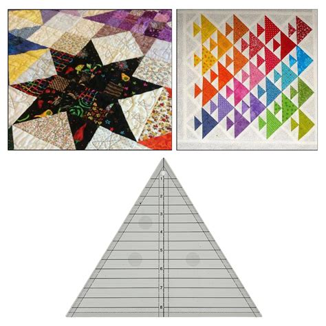 60 Grados De Costura Fácil Patchwork Y Reglas De Acolchado Regla De