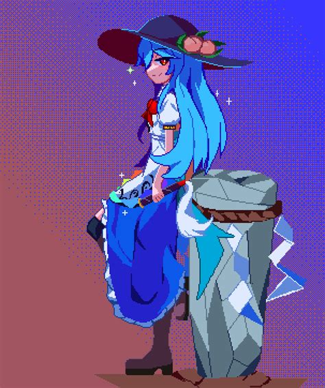 Hinanawi Tenshi Touhou Drawn By Brodallpixel Danbooru Hinanawi Tenshi Touhou Drawn By Brodallpixel Danbooru
