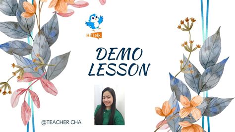 official demo class youtube