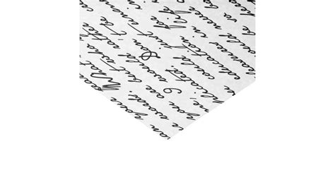Script Handwriting Tissue Paper