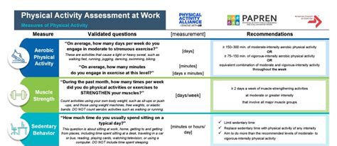 Physical Activity Assessment At Work Paa