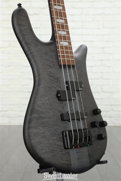 Spector Euro 4 Lx Bass Guitar Trans Black Stain Matte Sweetwater