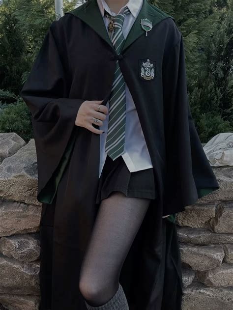 Slytherin Uniform Aesthetic~ Harry Potter Outfits Hogwarts Outfits