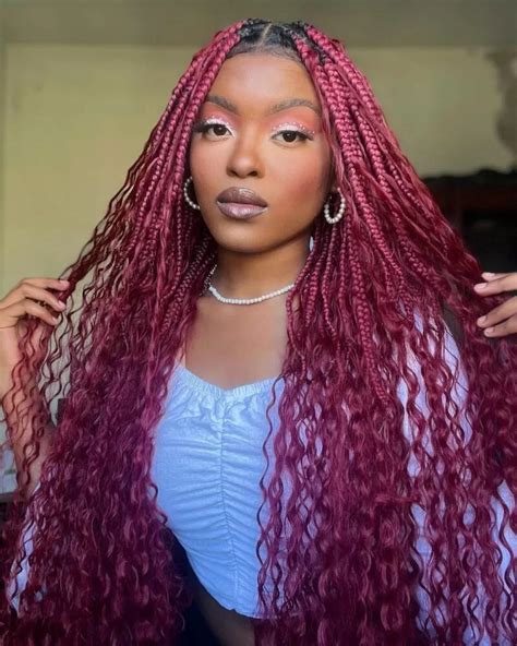 50 Best Box Braids With Curls Hairstyles Hairstyle Secrets