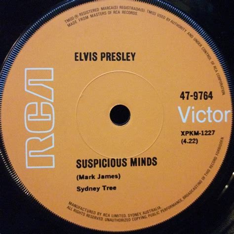 Elvis Presley Suspicious Minds Vinyl 7 45 Rpm 2 More 1969